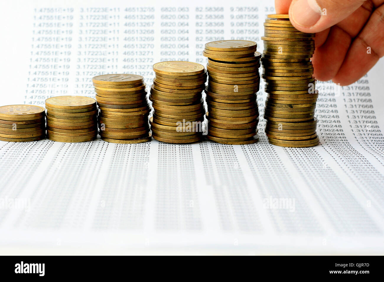chart currency columns Stock Photo - Alamy