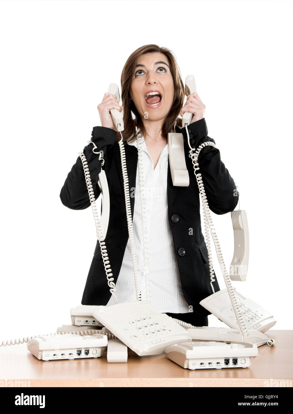 woman telephone phone Stock Photo - Alamy