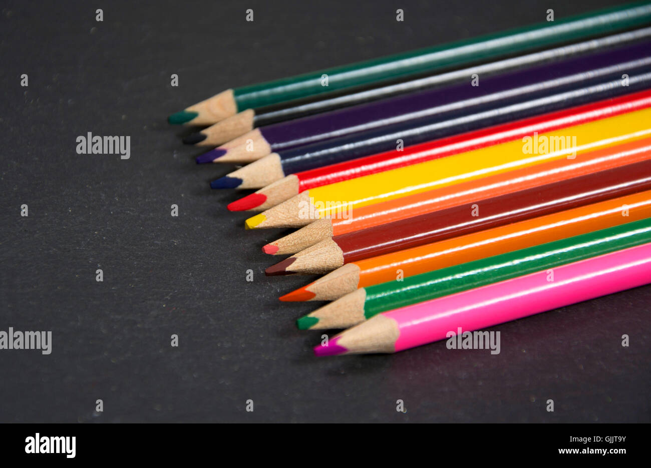 some colored pencils Stock Photo - Alamy