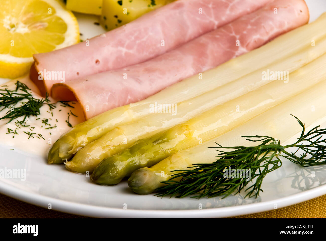 sauce vegetable ham Stock Photo - Alamy