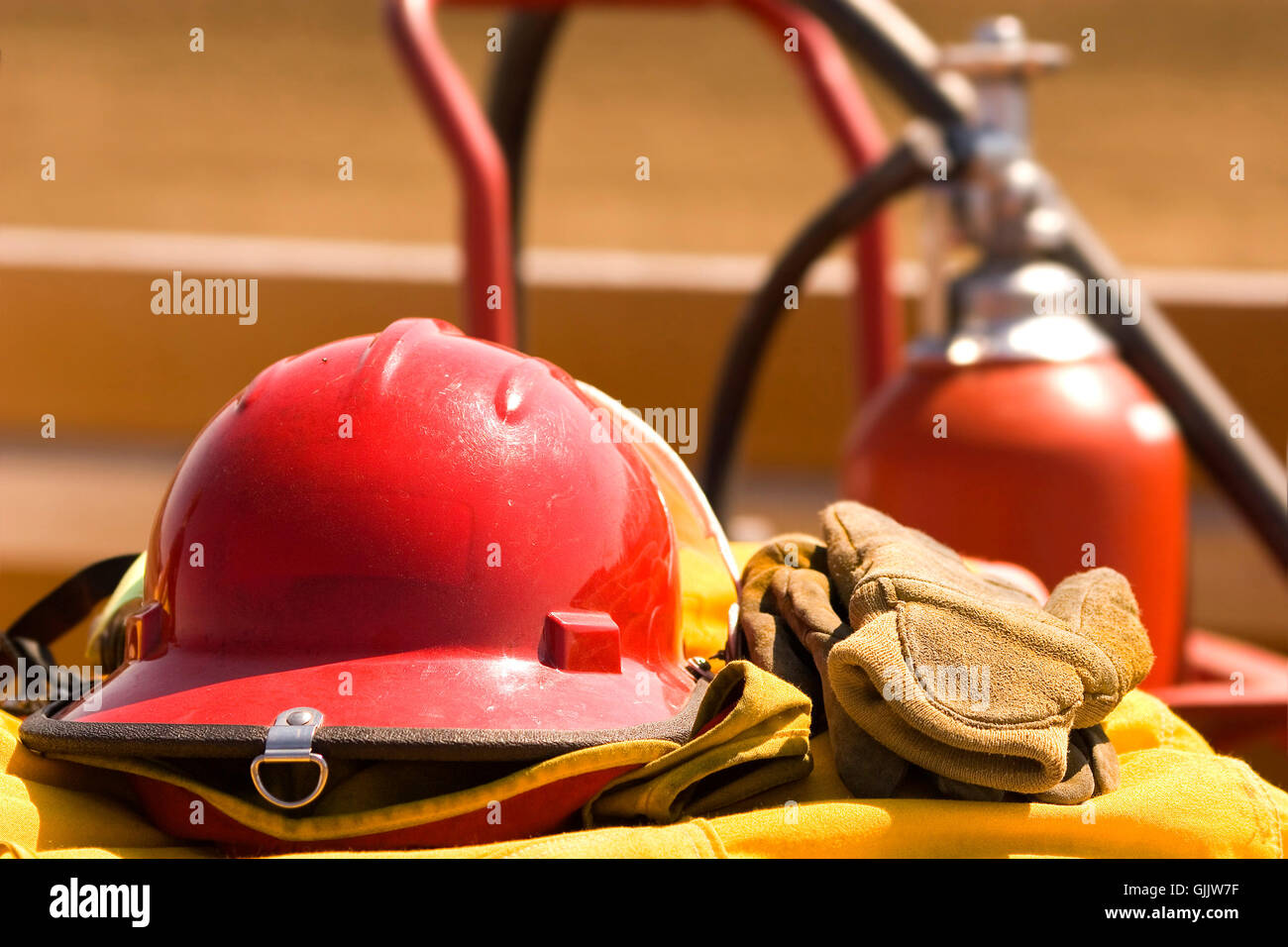 hat emergency gear Stock Photo - Alamy