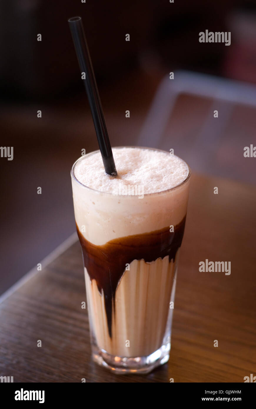 straw espresso coffee Stock Photo - Alamy