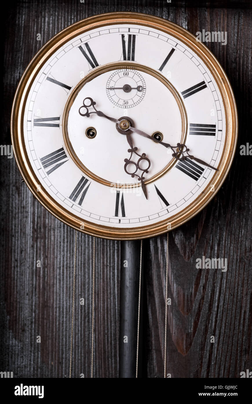 wood face clock Stock Photo - Alamy