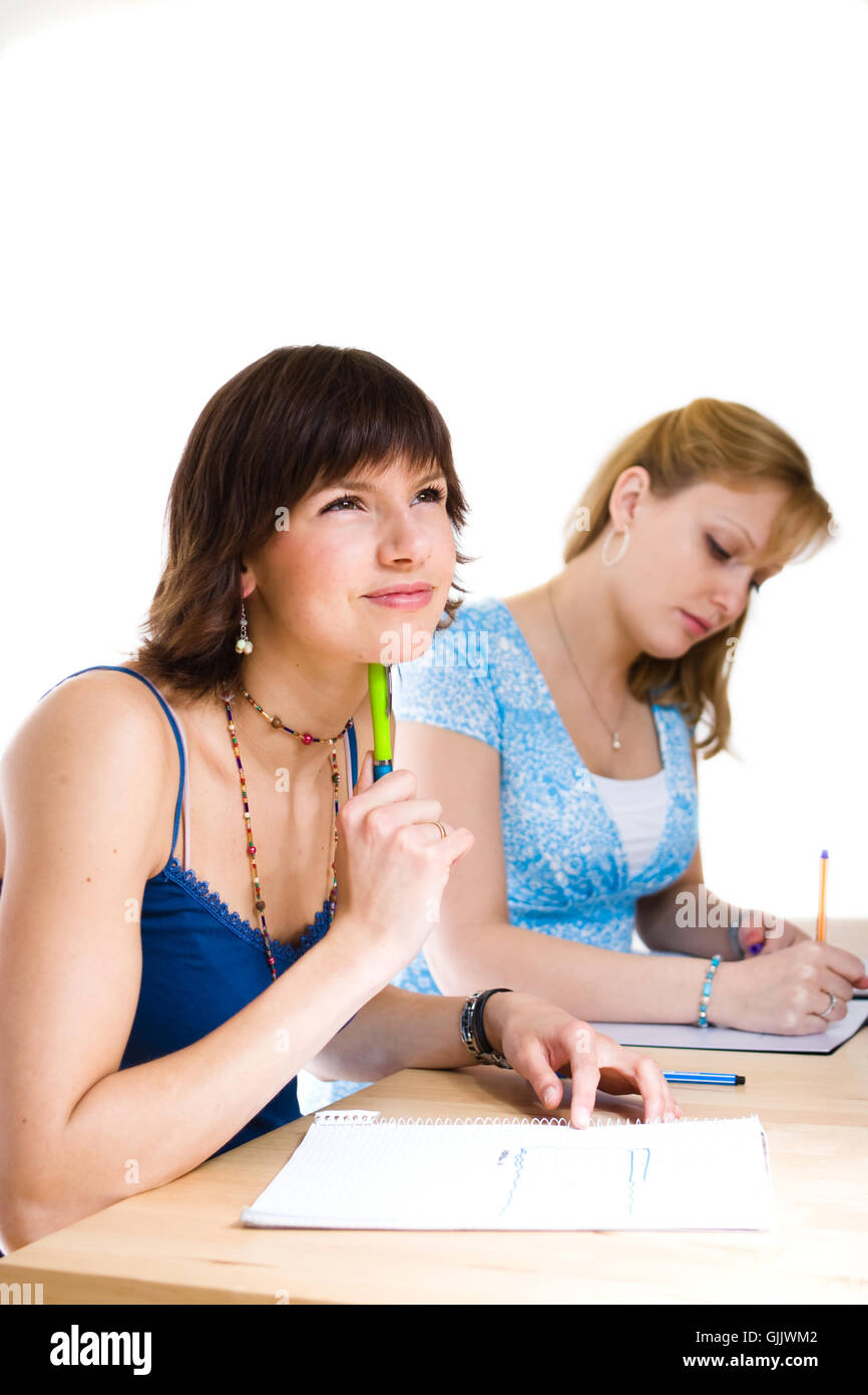 Woman study isolated student hi-res stock photography and images - Alamy