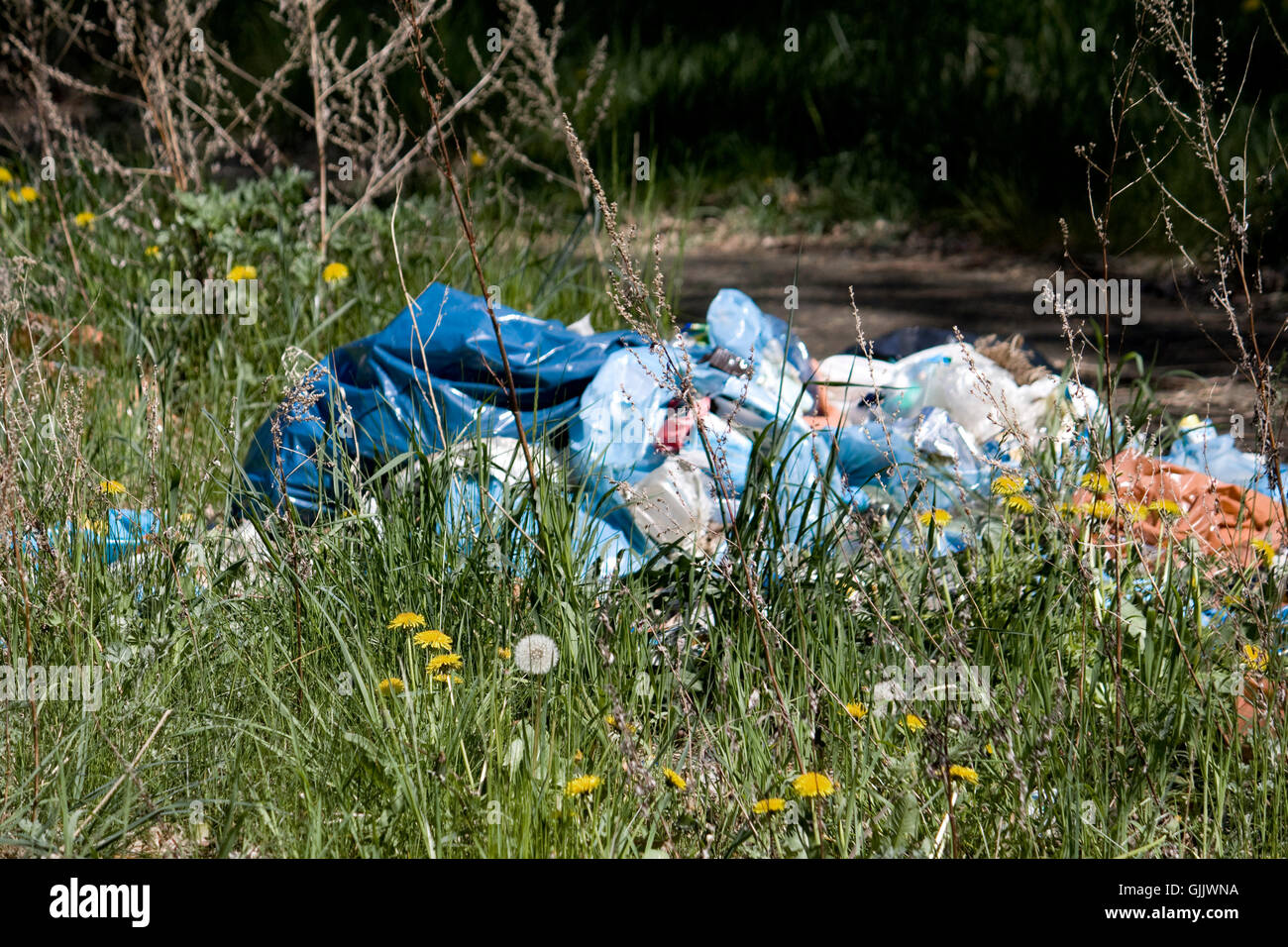 Trash plastic synthetic material hi-res stock photography and images ...