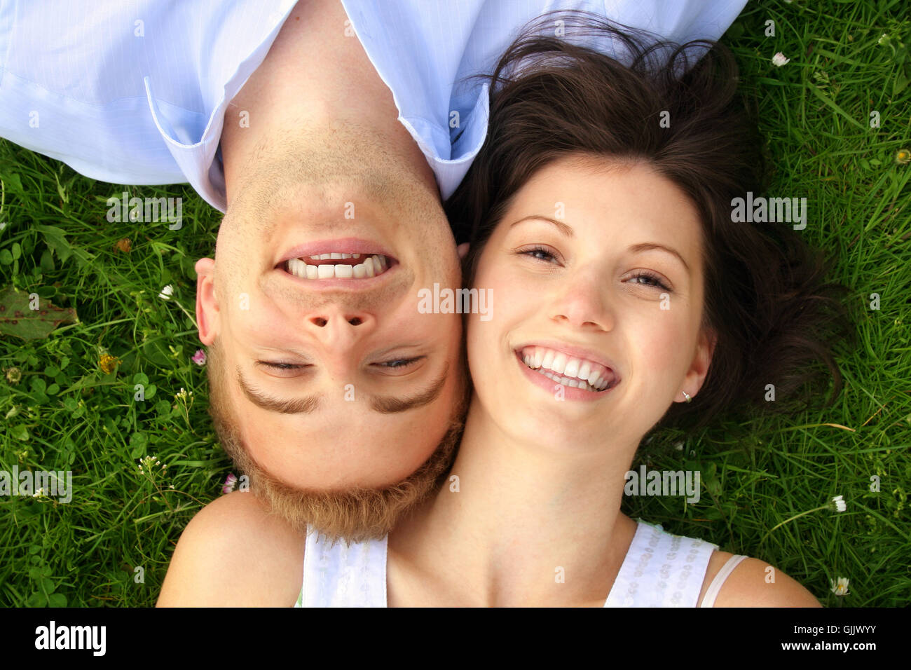 happy laughing couple Stock Photo - Alamy