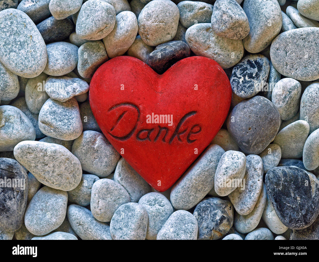 thanks thankyou stone Stock Photo - Alamy