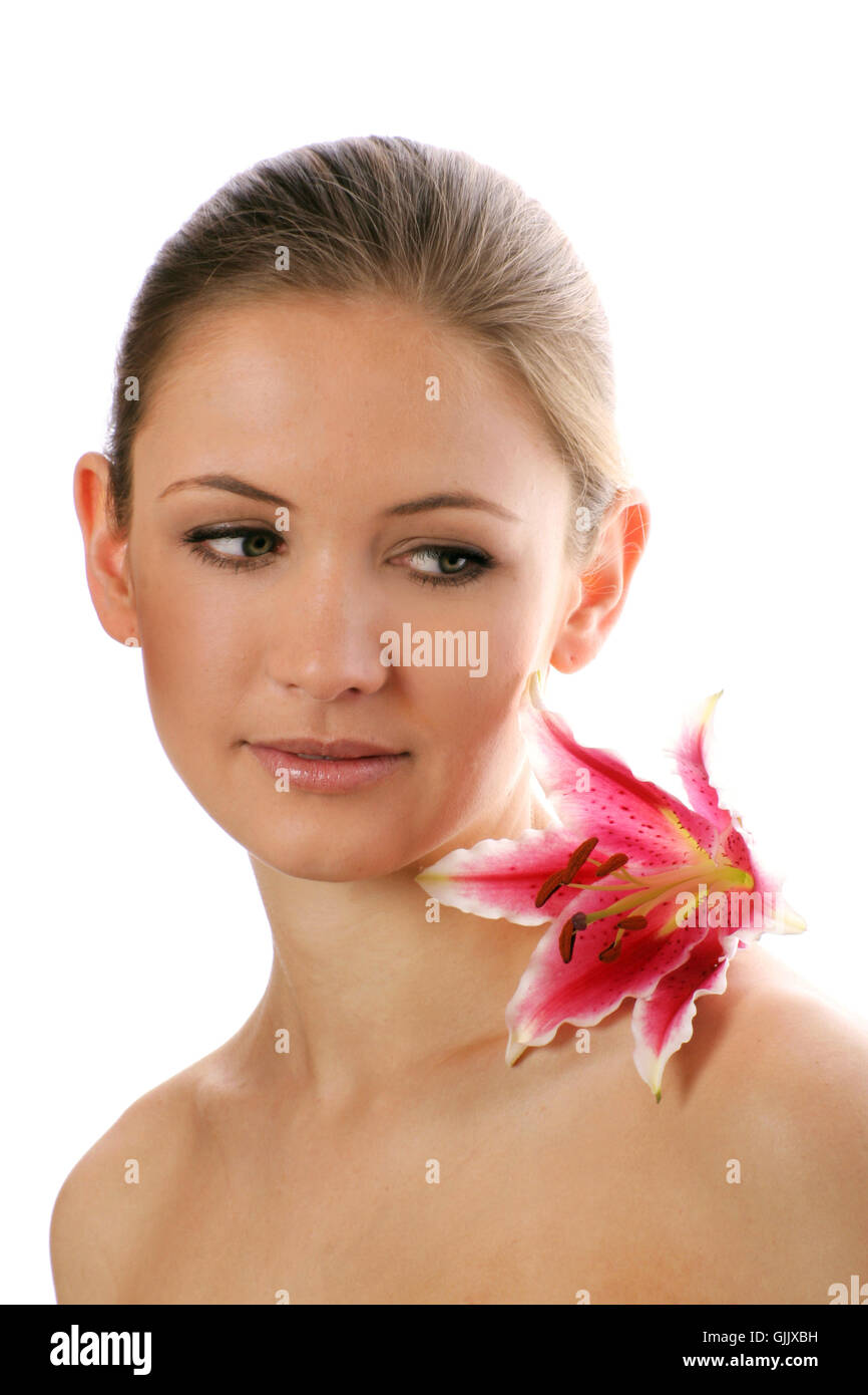 woman optional flower Stock Photo - Alamy