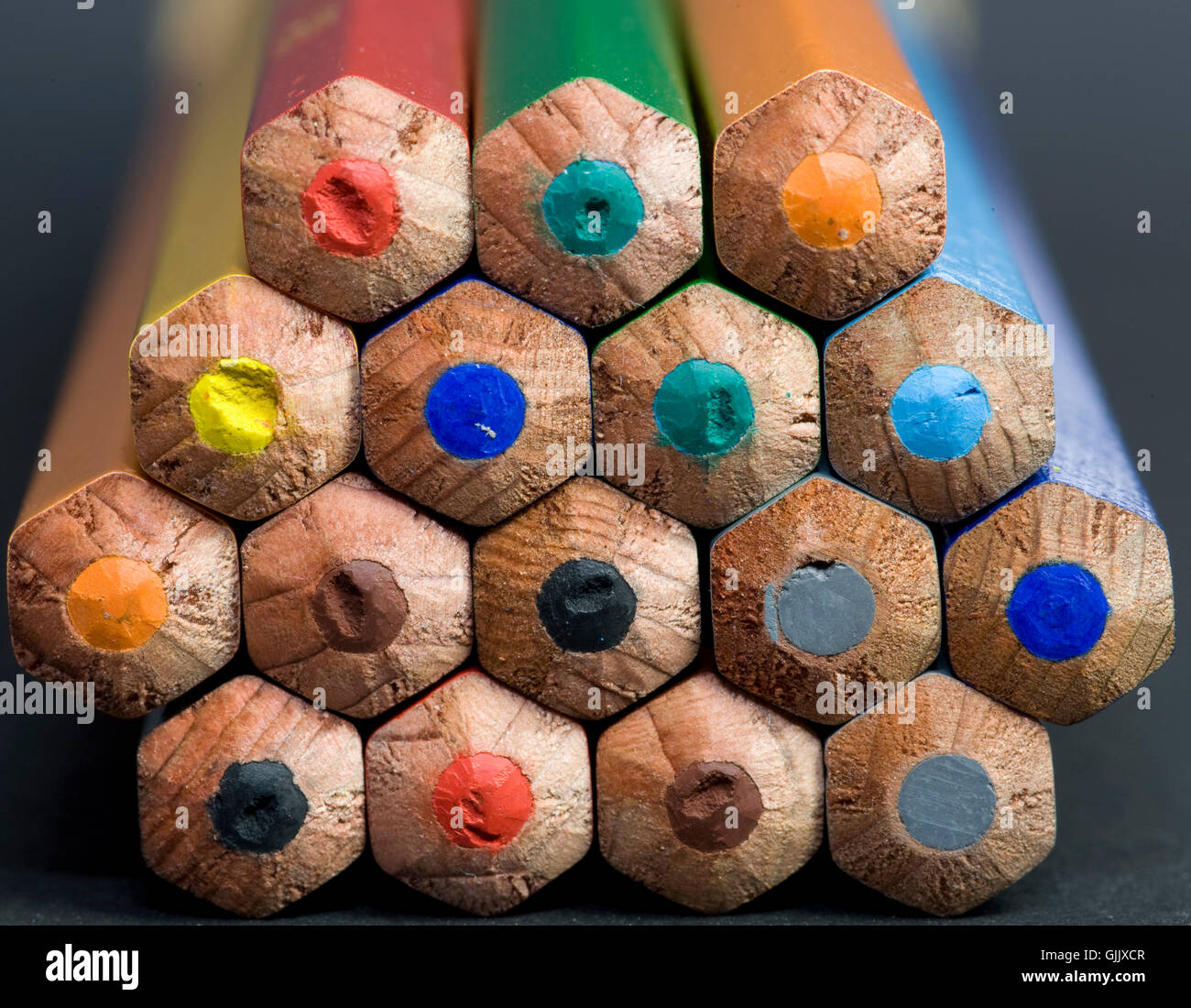 art colour crayon Stock Photo - Alamy