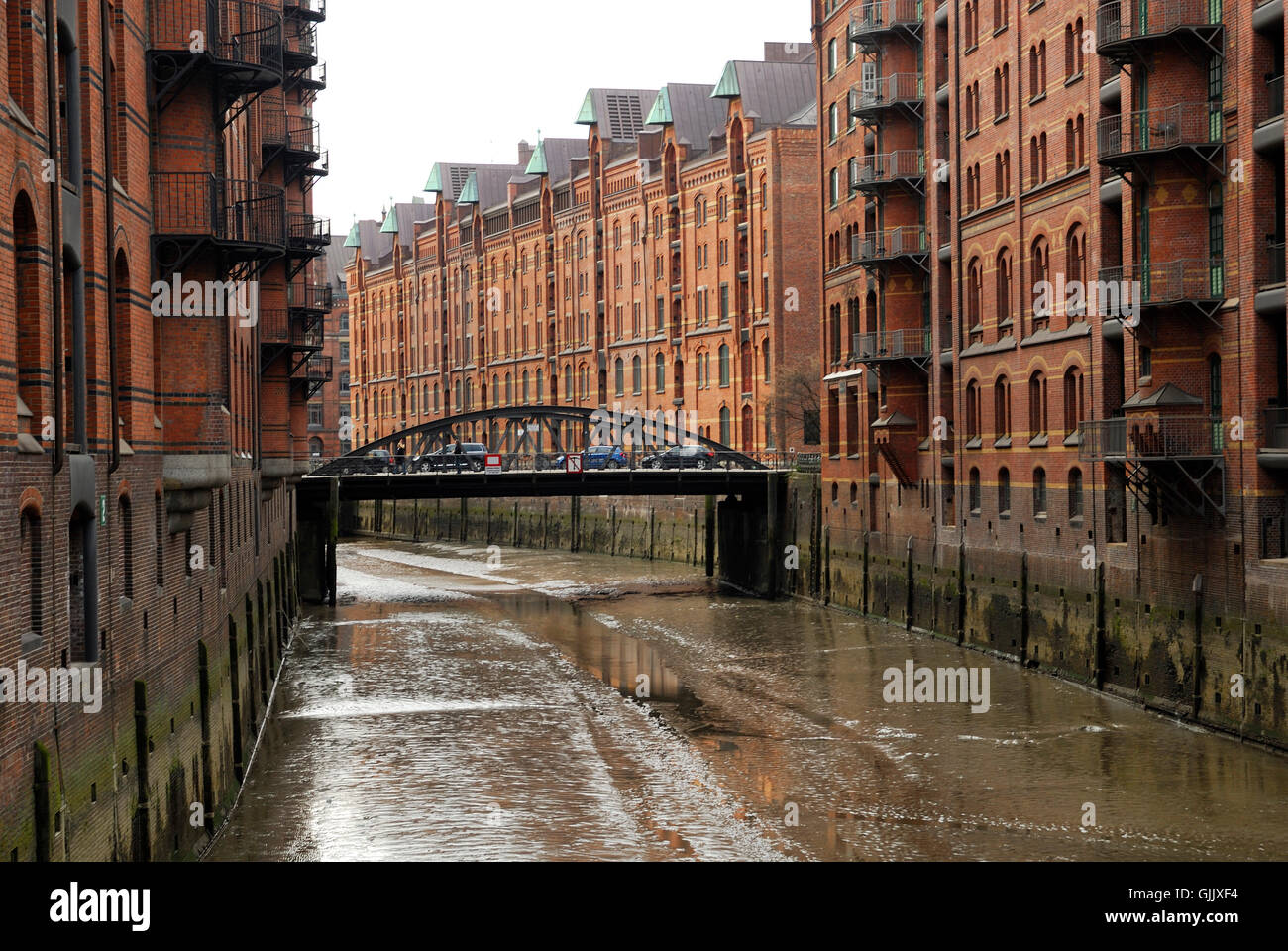 historical channel hamburg Stock Photo - Alamy