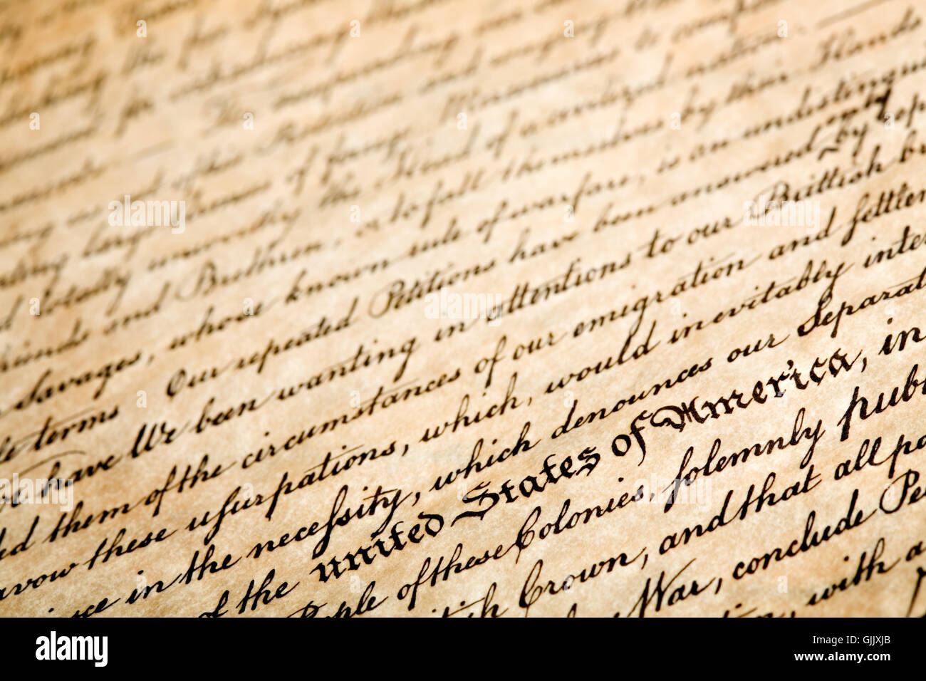 usa history document Stock Photo - Alamy