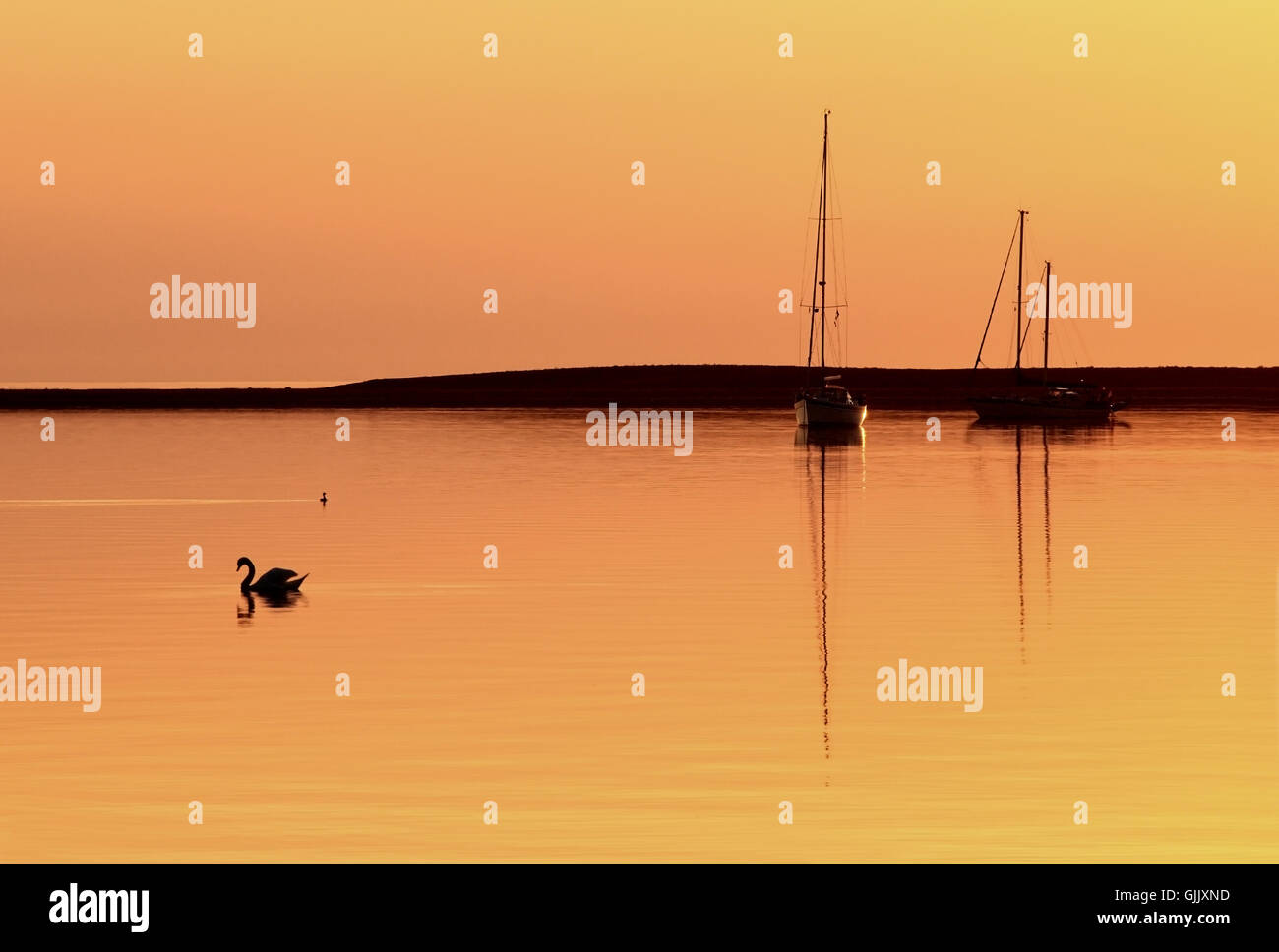 Sunset silence hi-res stock photography and images - Alamy