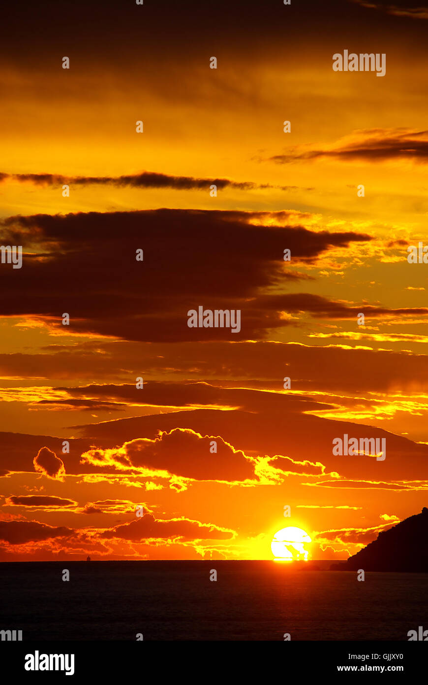 sunset sunrise twilight Stock Photo - Alamy