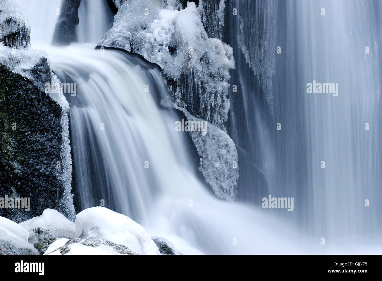 winter cold waterfall Stock Photo - Alamy