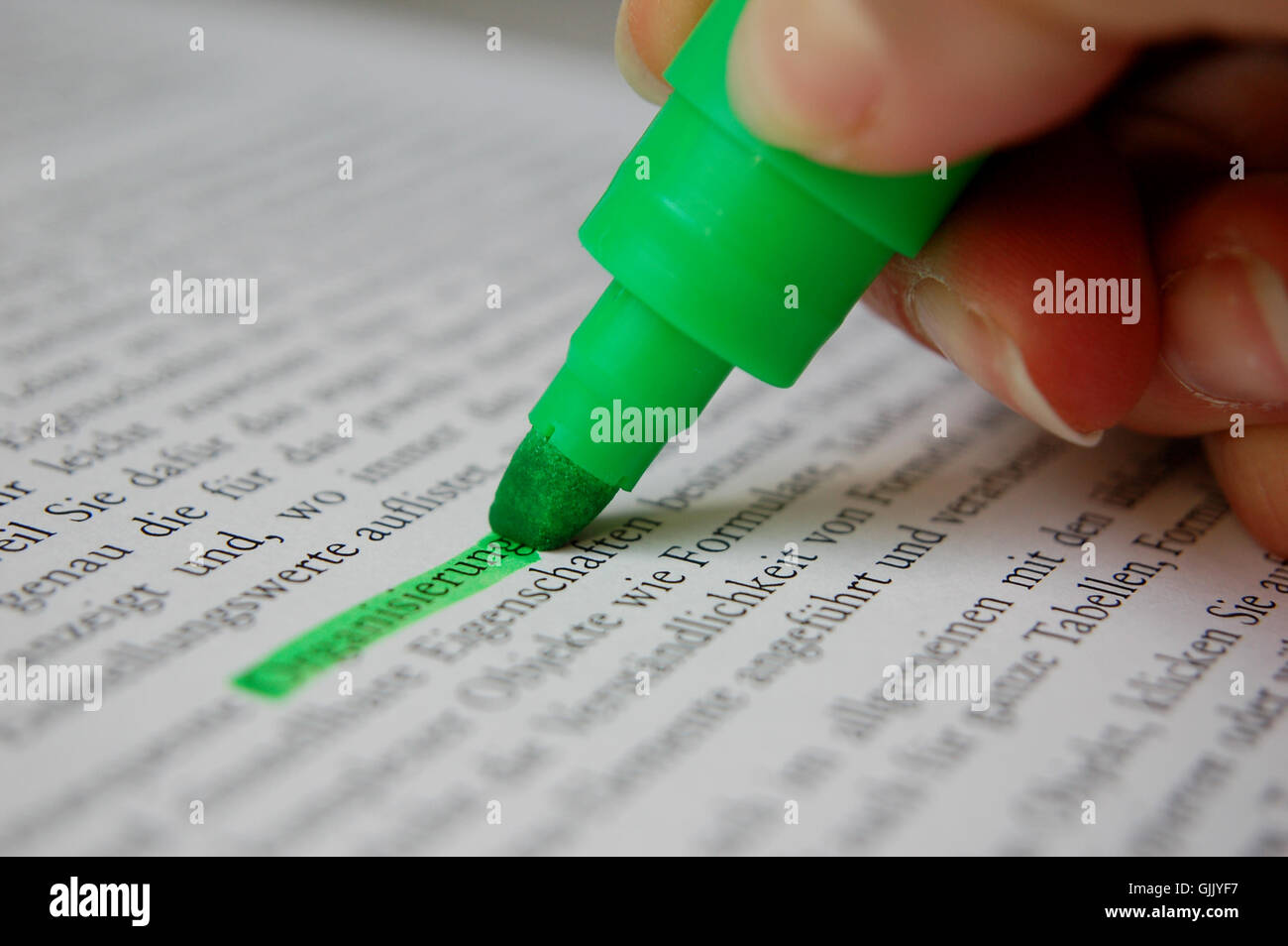 hand green mark Stock Photo - Alamy