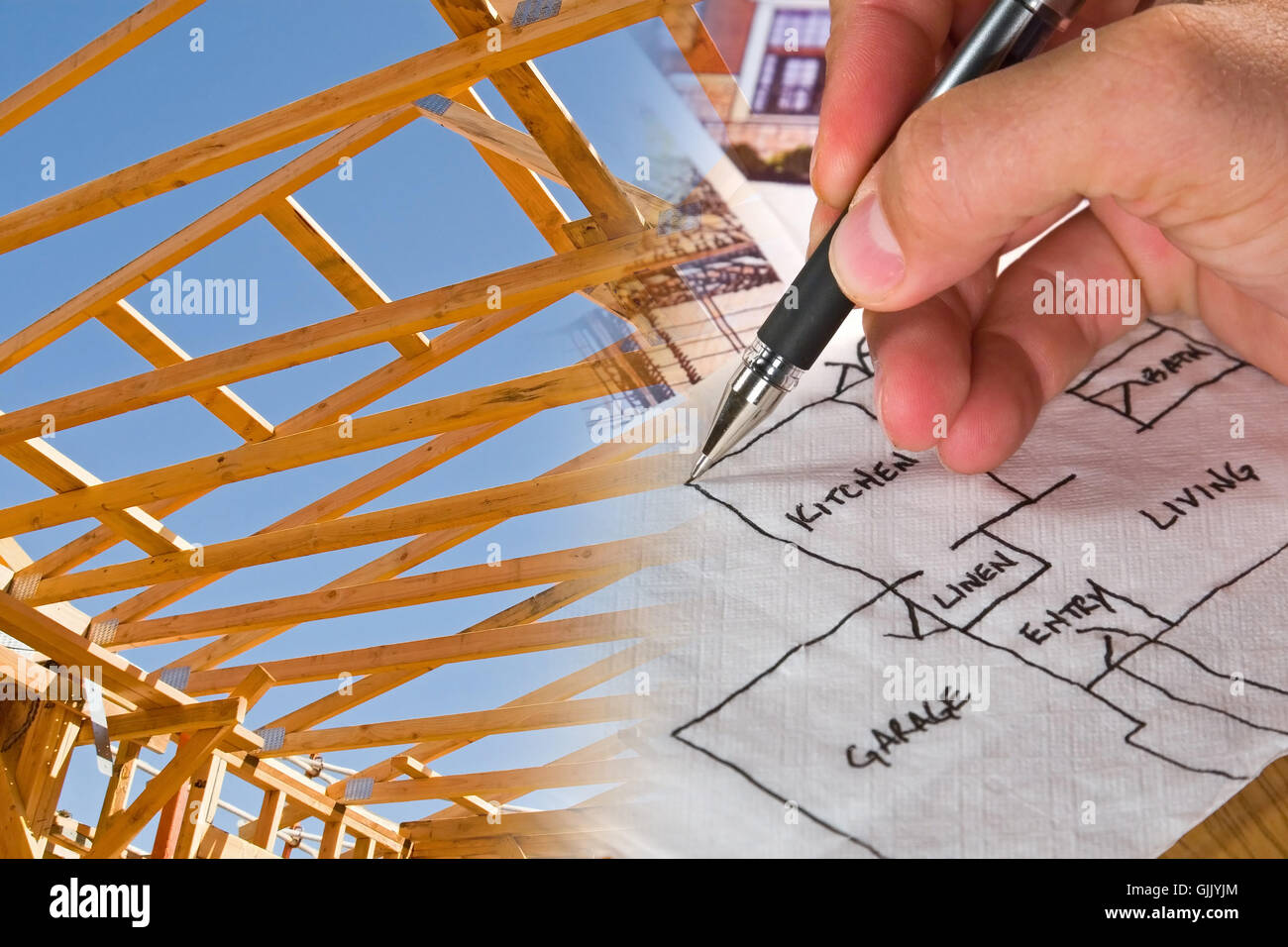 house building model Stock Photo - Alamy