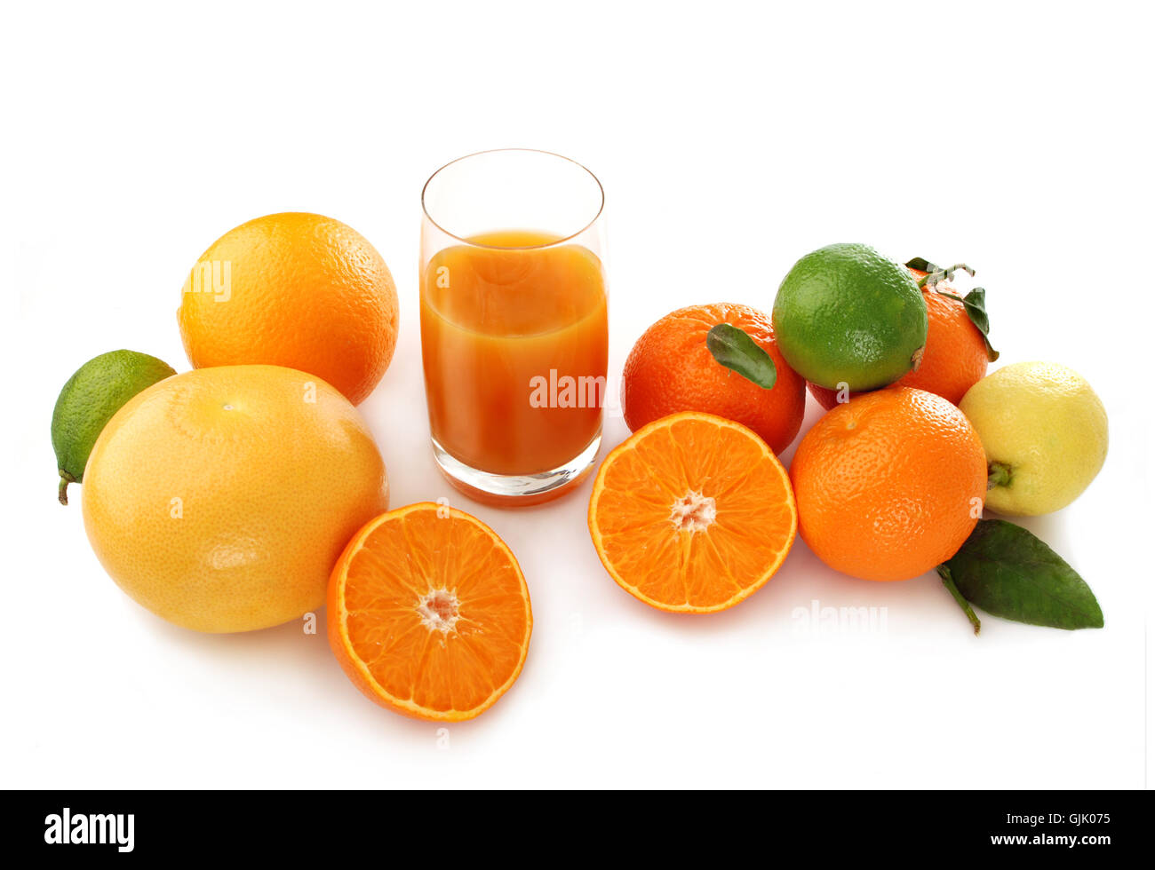 Orange juice with pulp Cut Out Stock Images & Pictures - Alamy