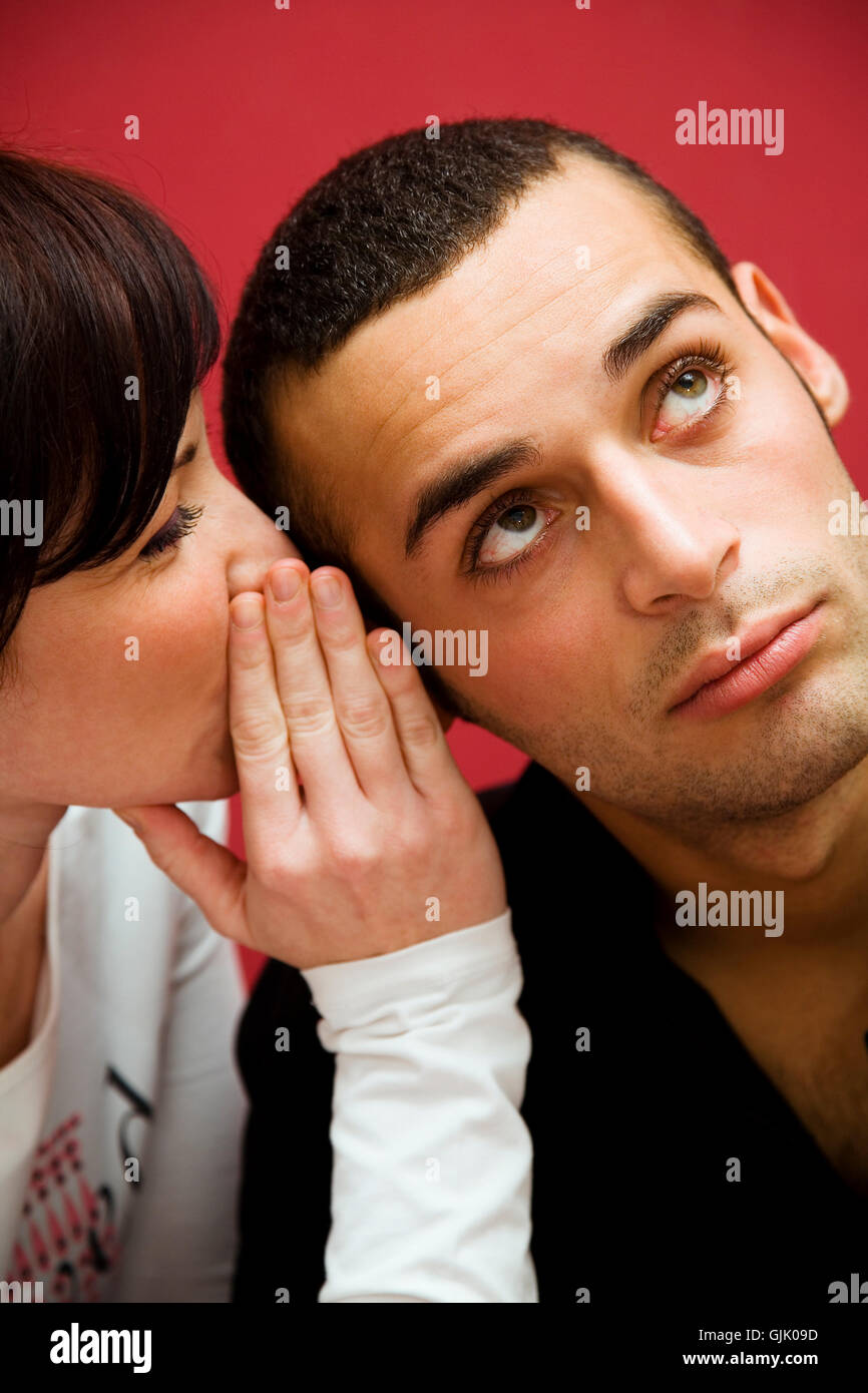 Whisper ear hand hi-res stock photography and images - Alamy