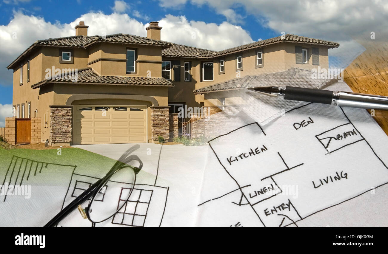 house building style of construction Stock Photo - Alamy
