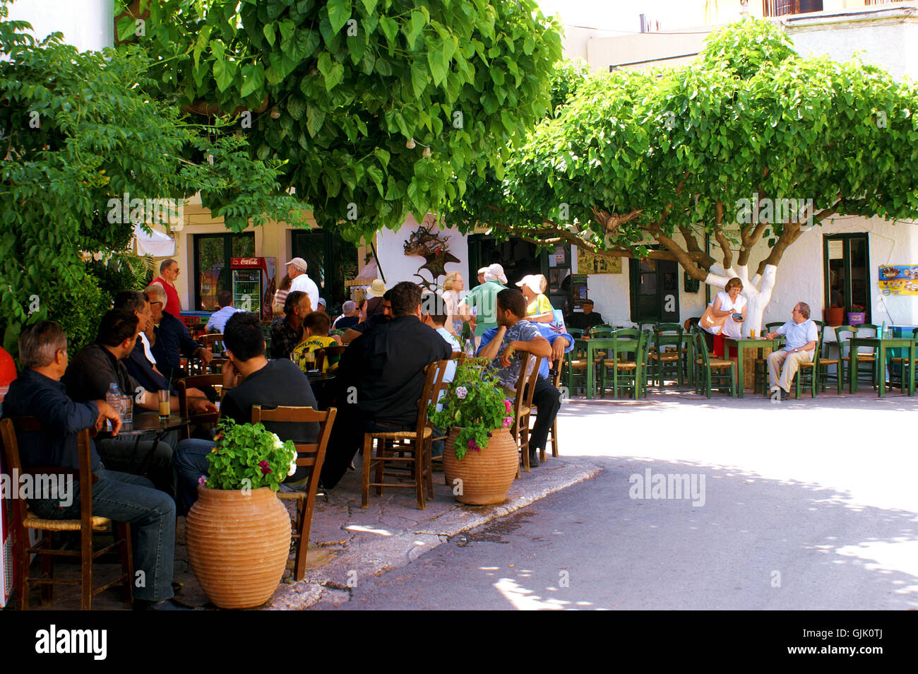 kafenion in crete Stock Photo - Alamy