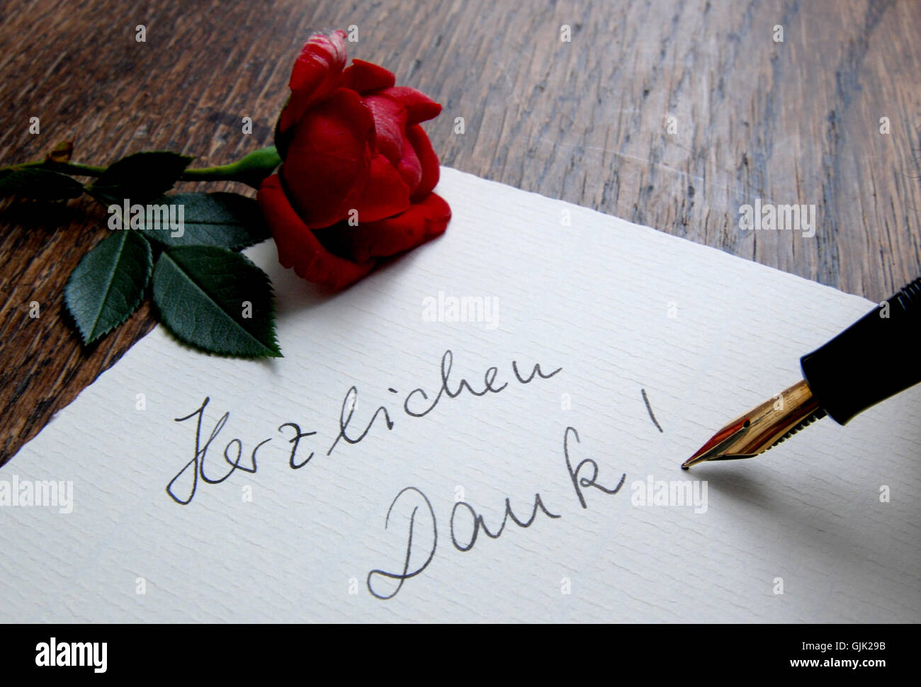 Thank you letter fountain pen hi-res stock photography and images - Alamy