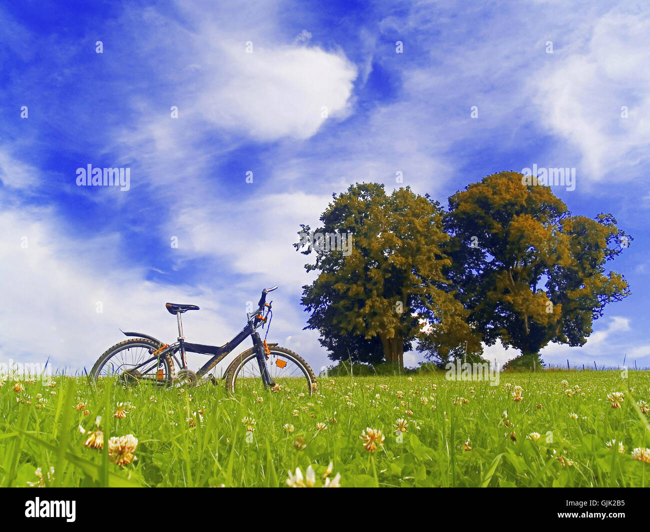 cycling the countryside Stock Photo - Alamy