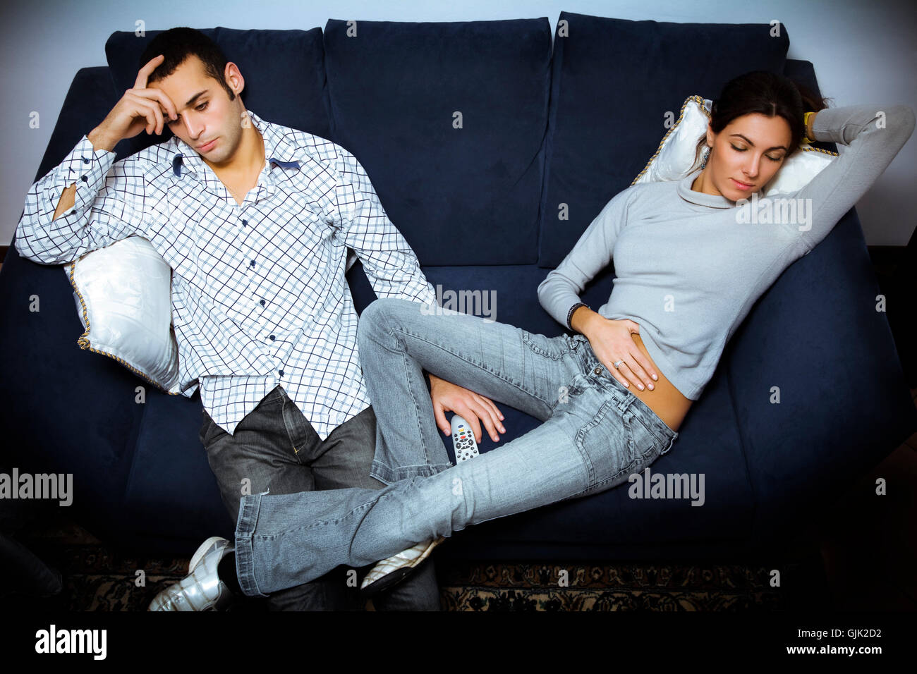 sofa television tv Stock Photo - Alamy