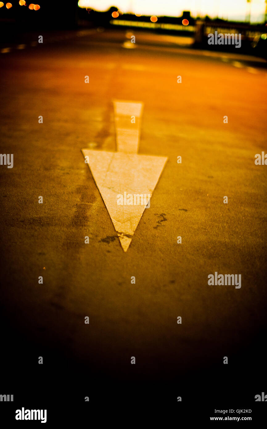 Track arrow hi-res stock photography and images - Alamy