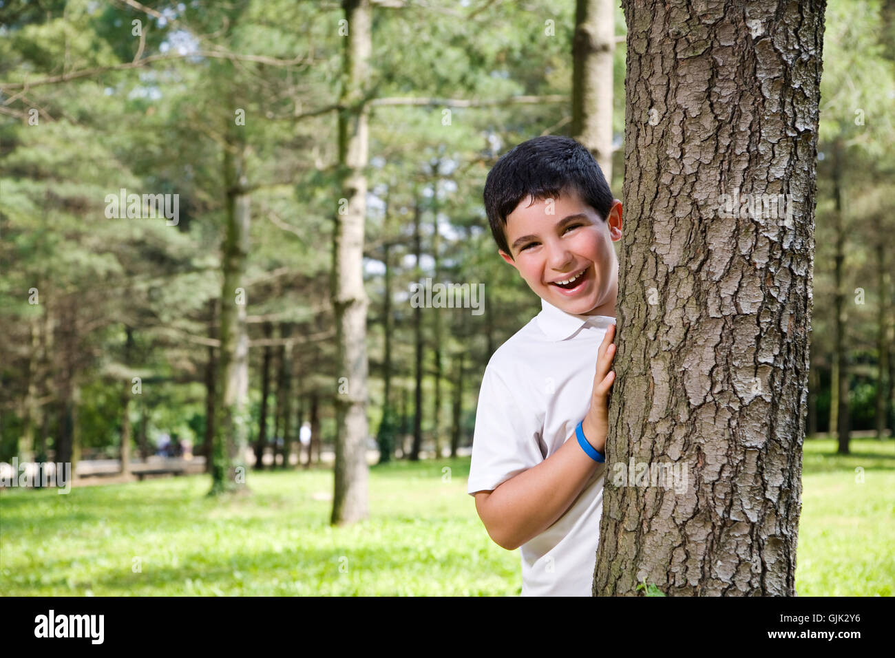Cheerfully laughing boy hi-res stock photography and images - Alamy