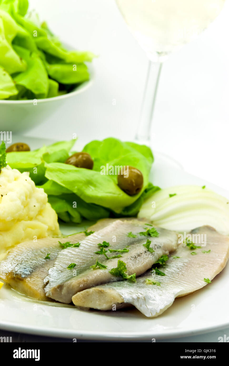 fish delicacy herring Stock Photo - Alamy