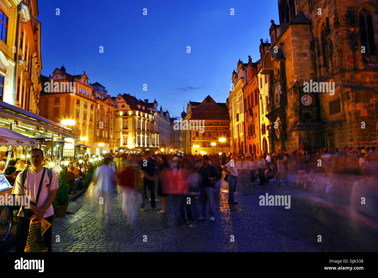 prague - old town square at the blue hour Stock Photo - Alamy