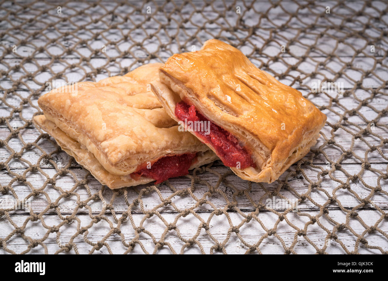 Guava bars tropical island flavor pastry Stock Photo - Alamy