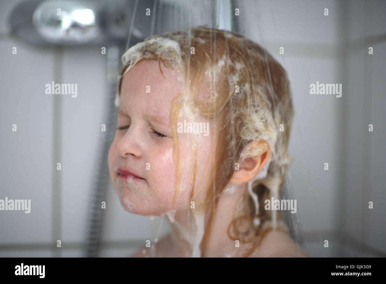 showers bathroom child Stock Photo - Alamy