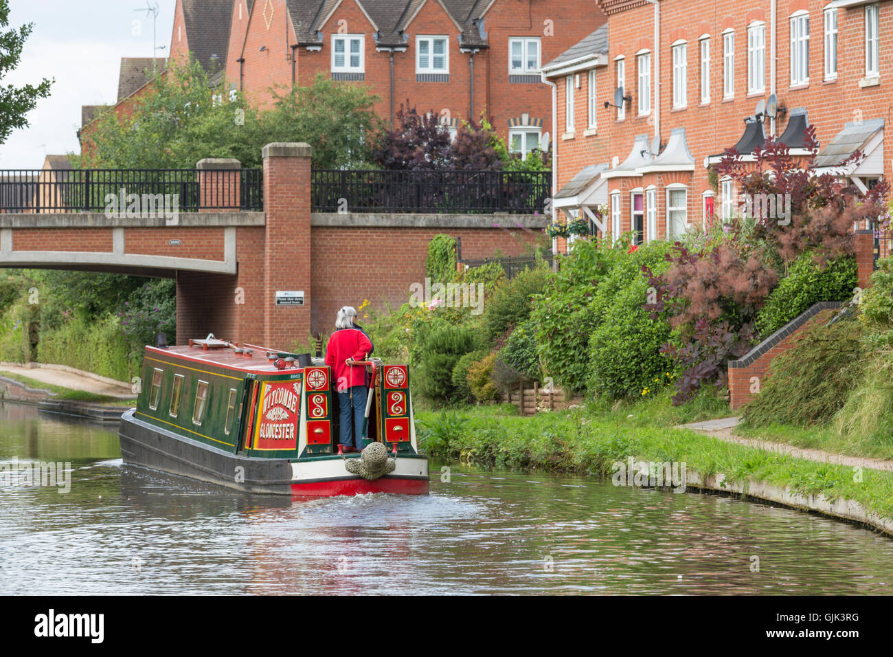 The Staffs and Worcester Canal and new waterside housing on the ...