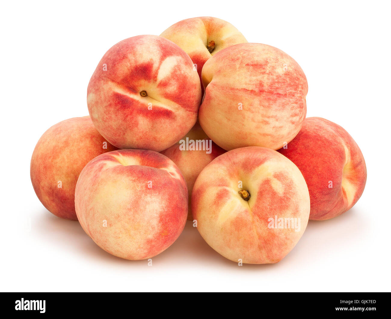 white peach isolated Stock Photo - Alamy