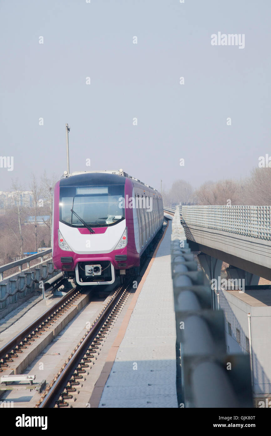 Beijing Subway Line No. 19 International Exhibition Center Station ...
