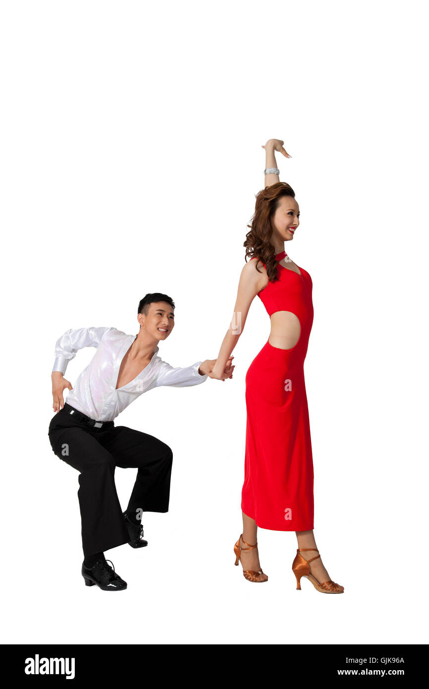 Tango dancers studio shot Stock Photo - Alamy