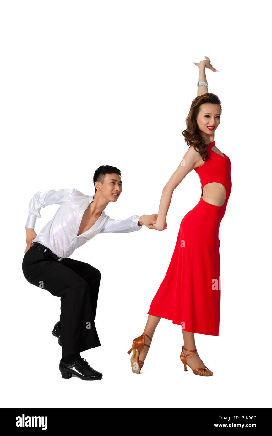 Tango dancers studio shot Stock Photo - Alamy
