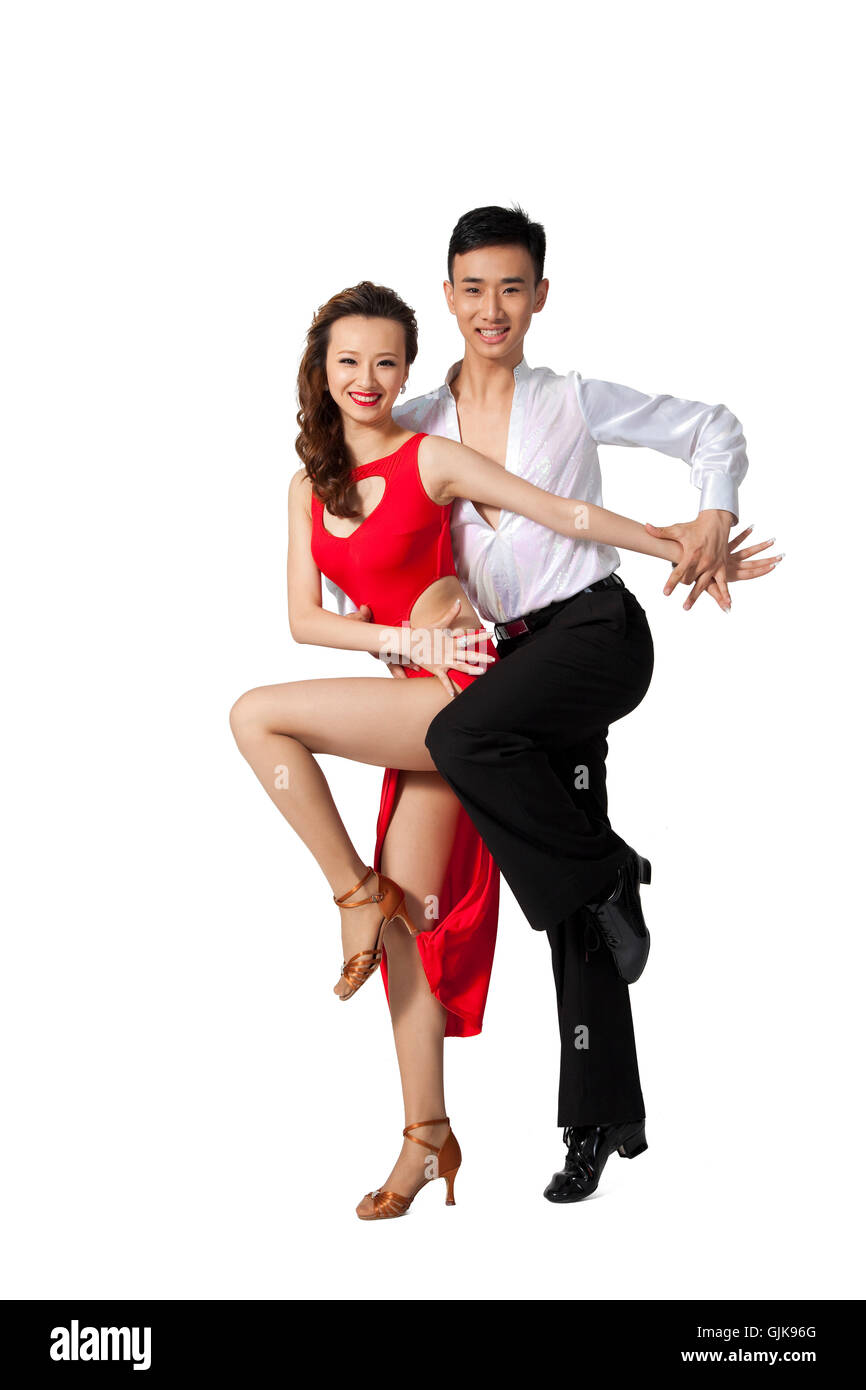 Tango dancers studio shot Stock Photo - Alamy