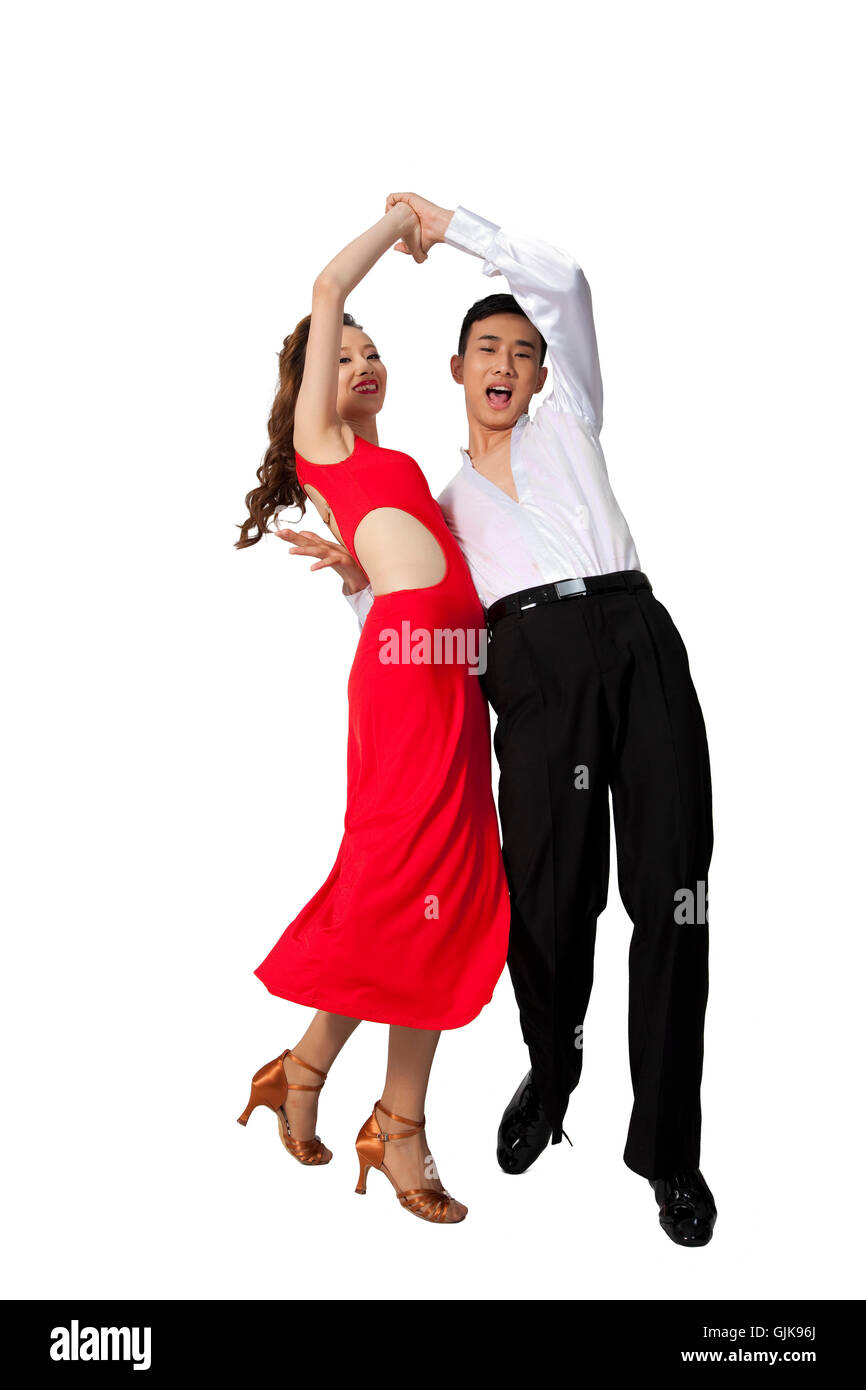 Tango dancers studio shot Stock Photo - Alamy