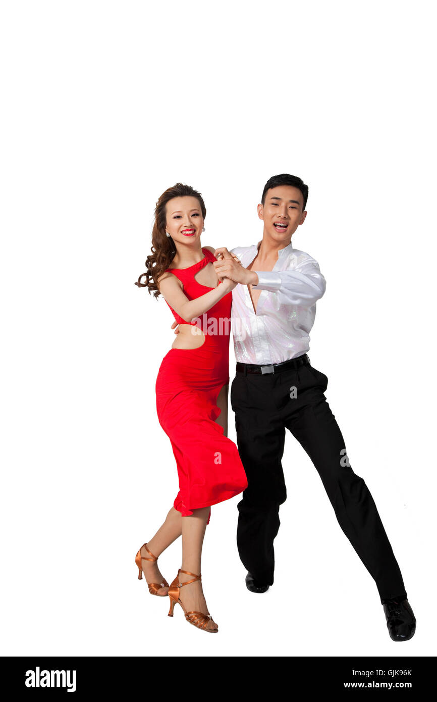 Tango dancers studio shot Stock Photo - Alamy