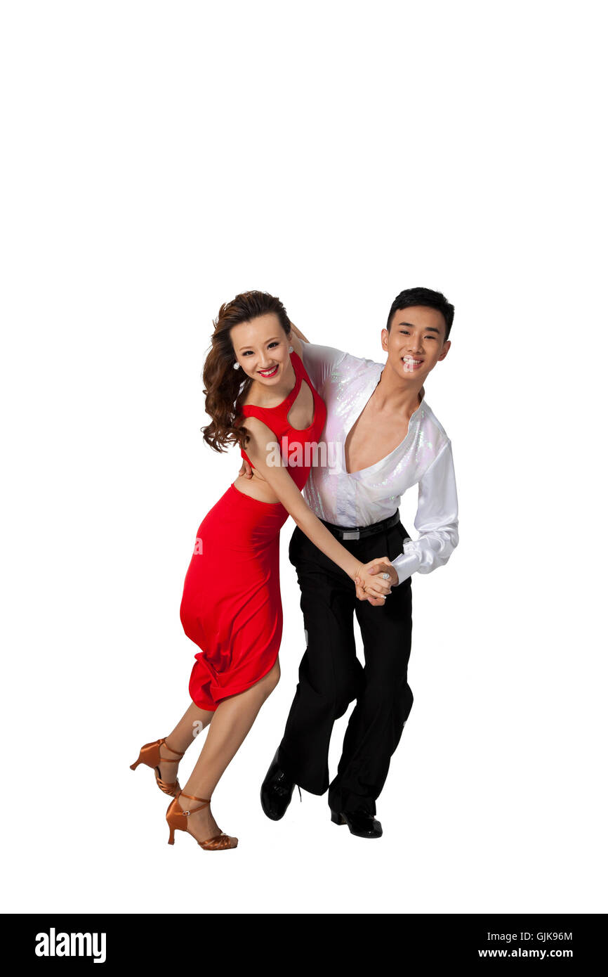 Tango dancers studio shot Stock Photo - Alamy