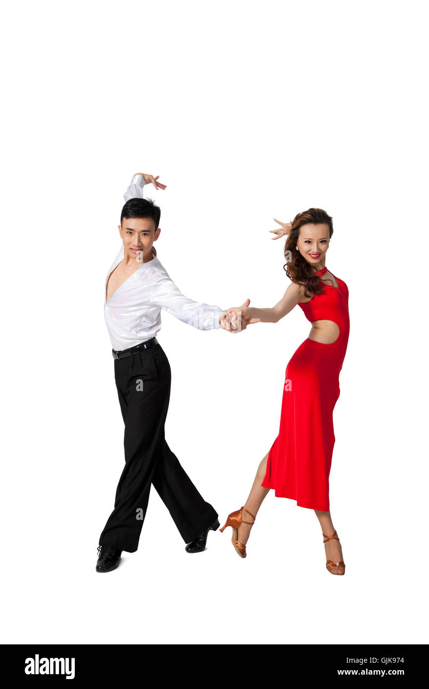 Tango dancers studio shot Stock Photo - Alamy
