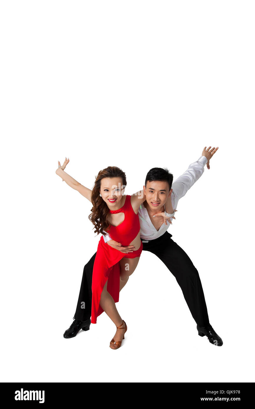 Tango dancers studio shot Stock Photo - Alamy