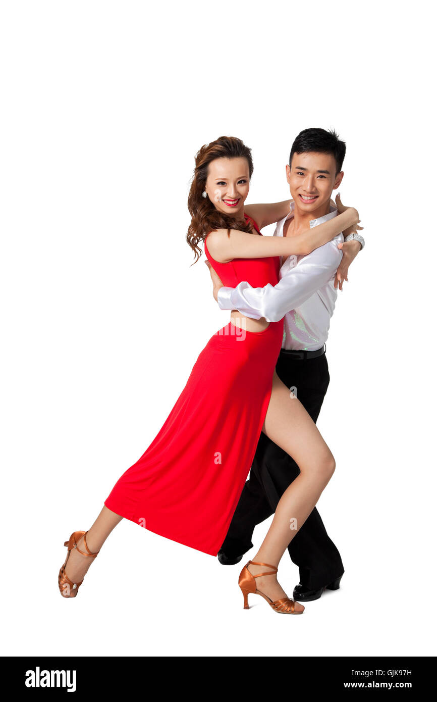 Tango dancers studio shot Stock Photo - Alamy