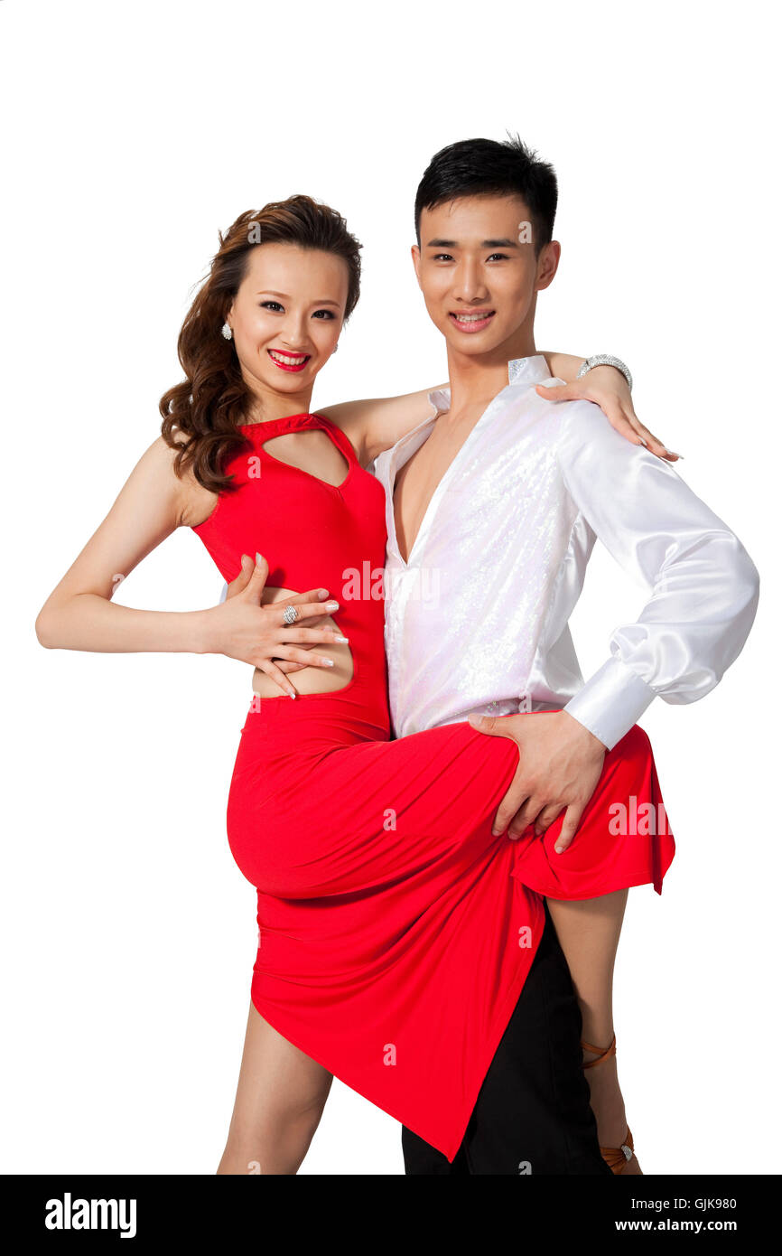 Tango dancers studio shot Stock Photo - Alamy