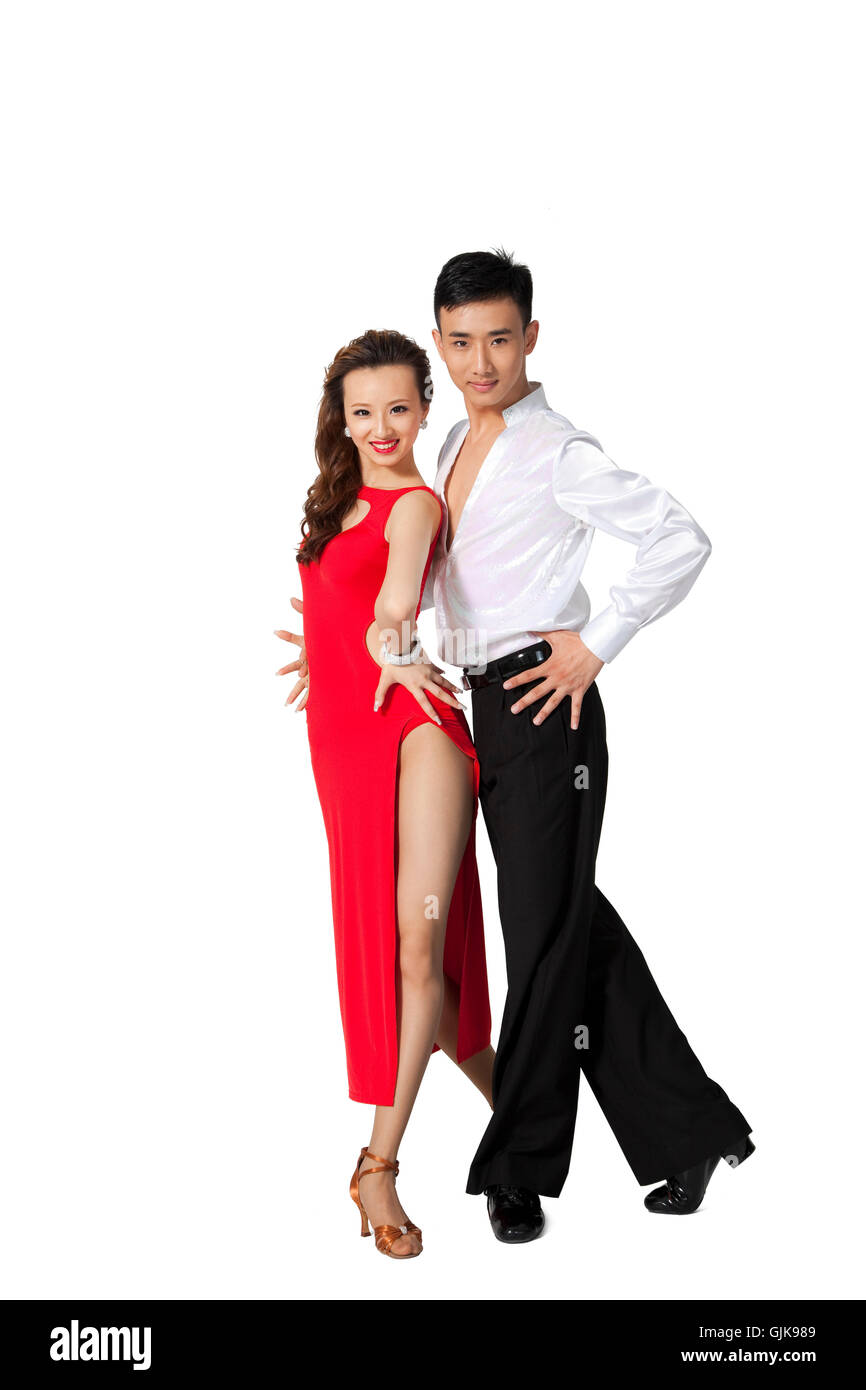 Tango dancers studio shot Stock Photo - Alamy