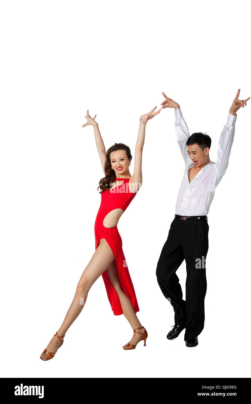 Tango dancers studio shot Stock Photo - Alamy