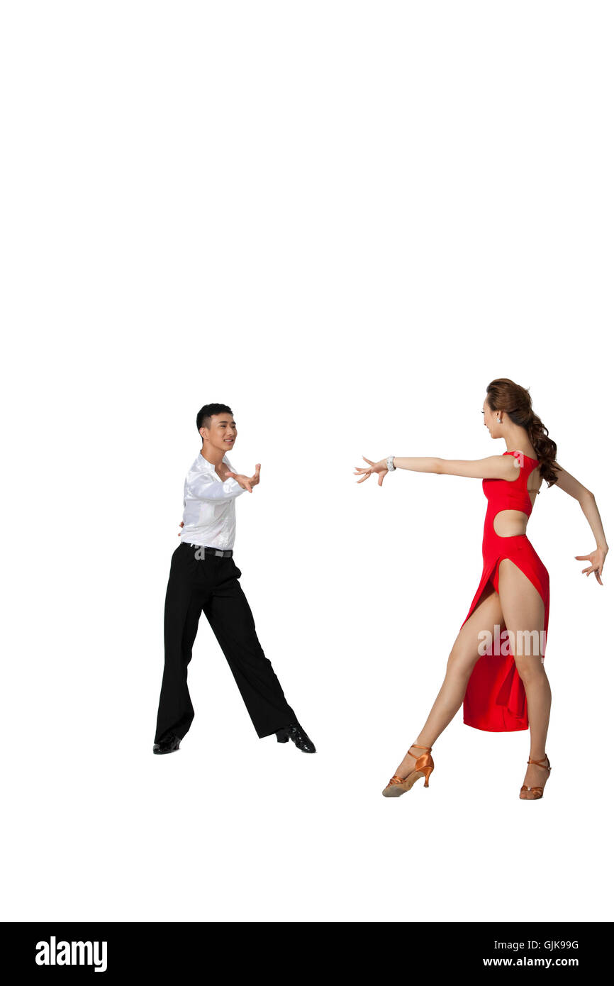 Tango dancers studio shot Stock Photo - Alamy