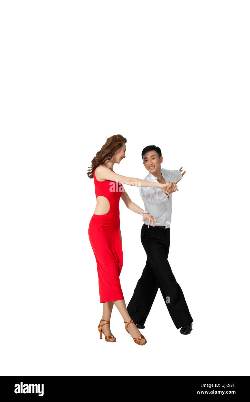 Tango dancers studio shot Stock Photo - Alamy